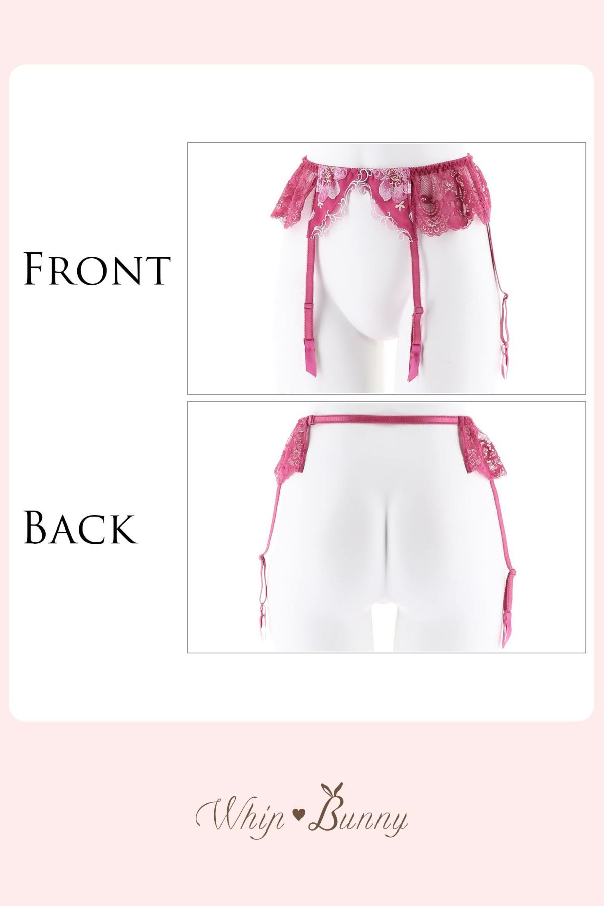 Noble Lacy Casablanca GarterBelt / ノーブルレーシーカサブランカガーターベルト｜ 明日花キララ プロデュース下着ブランド whip♥bunny(ホイップバニー ...